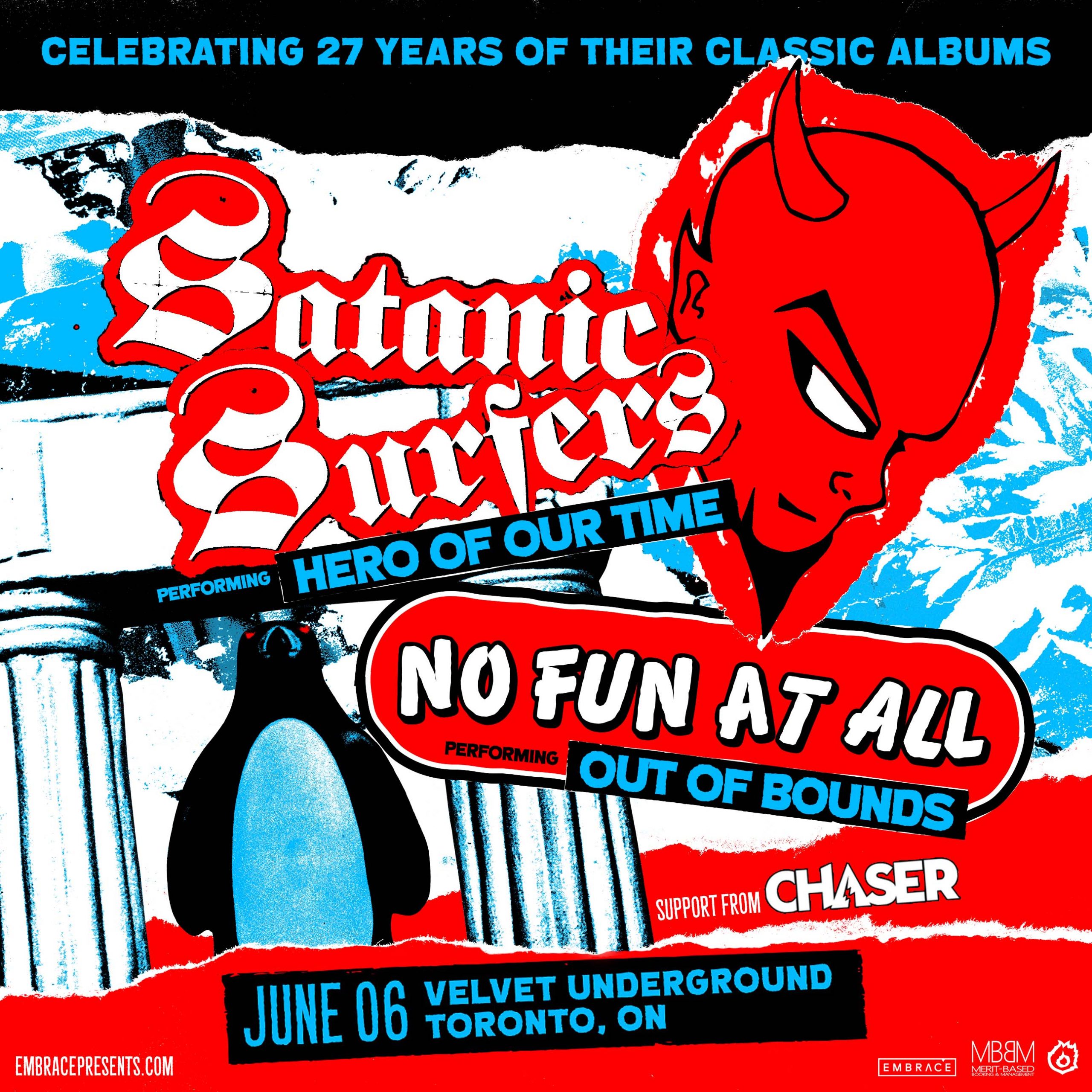 Satanic Surfers No Fun At All 27th Anniversary Album Tour Embrace